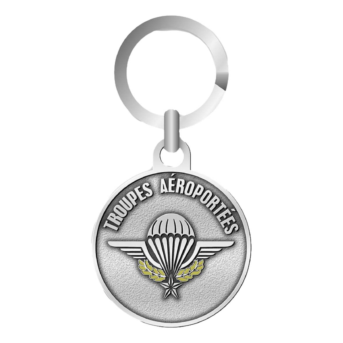 Gray Airborne Troops Keychain - Army Design