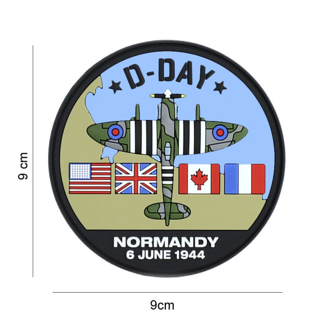 3D PVC D-Day Spitfire Patch - 101 Inc - vetsecurite.com