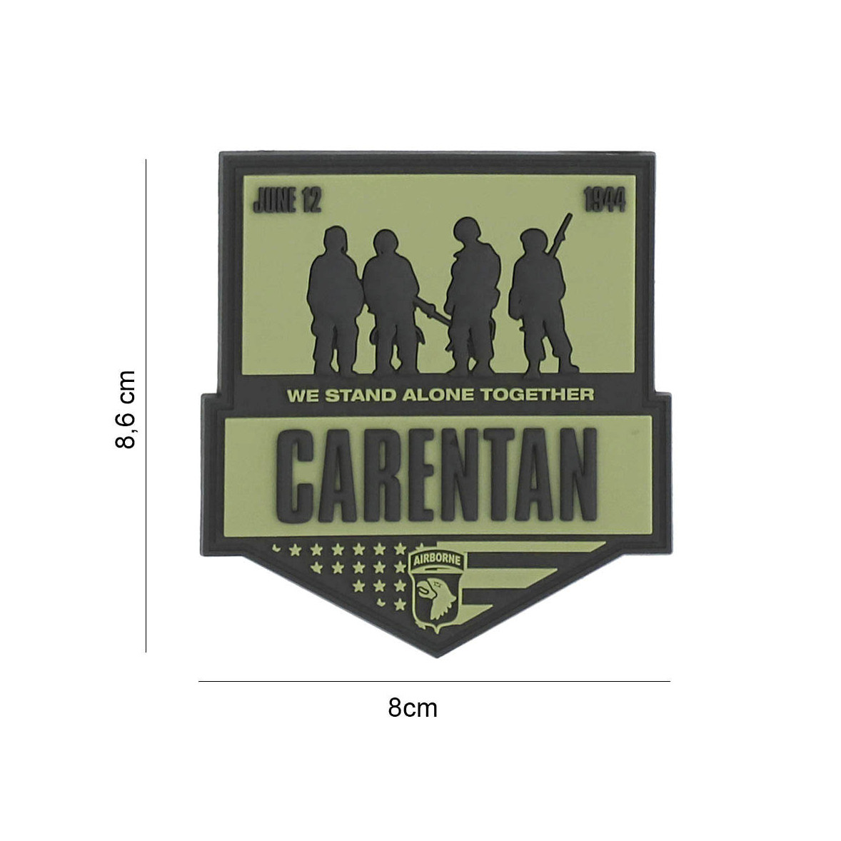 Patch 3D PVC Carentan marque 101 Inc - vetsecurite.com