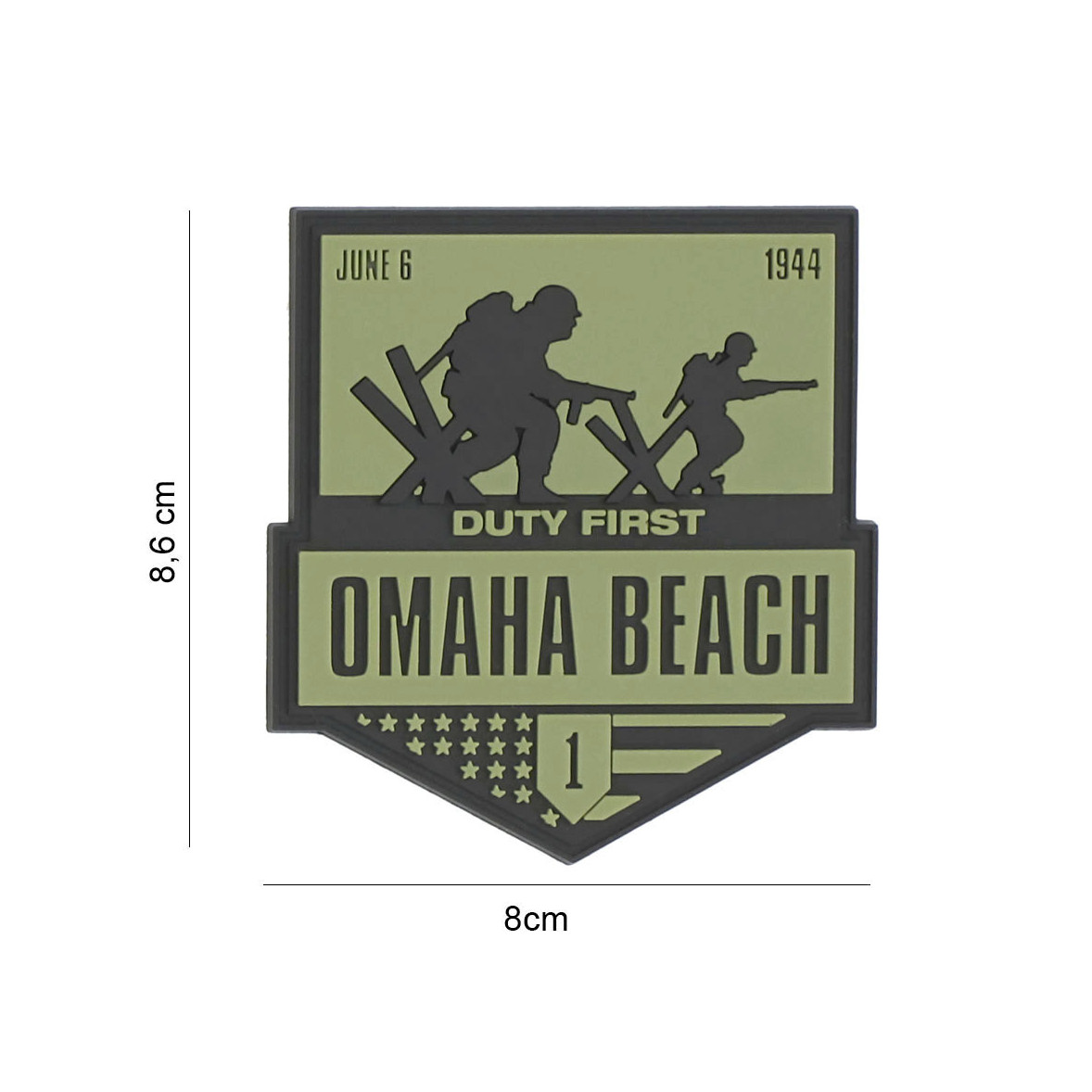 Omaha Beach 3D PVC Patch - 101 Inc - vetsecurite.com