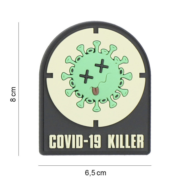3D PVC Covid-19 killer Patch - 101 Inc - vetsecurite.com