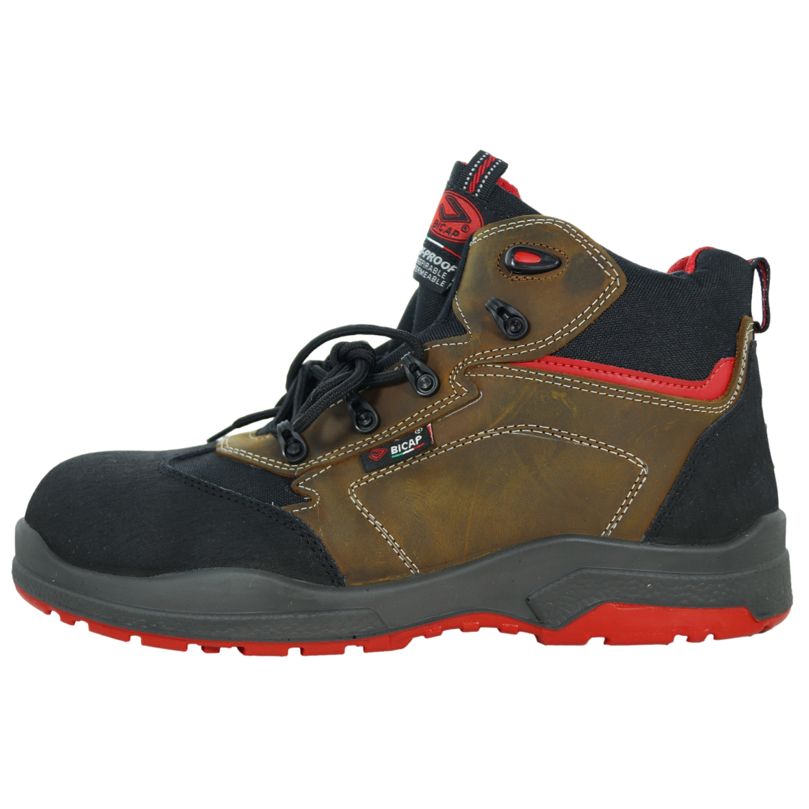 Zapatos de seguridad Flamingo S3 Marrón/Negro - Bicap