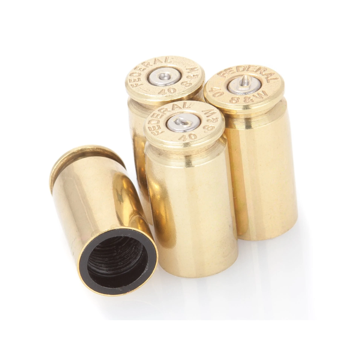 40 S&W Brass Valve Stem Caps 4 pieces - LuckyShot