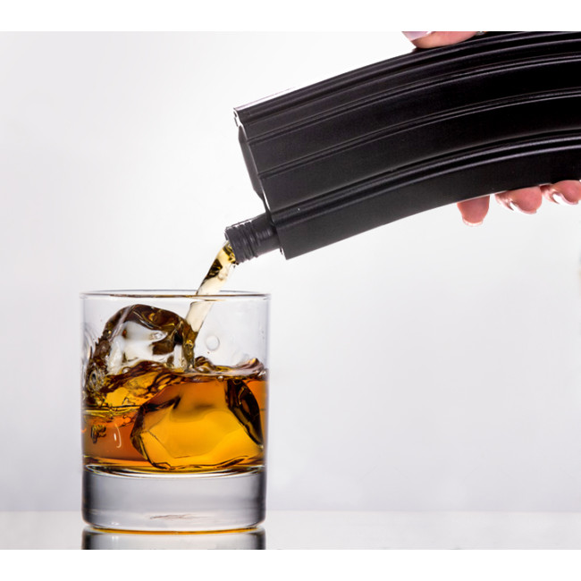 207 ml Black AR15 Magazine Flask - LuckyShot