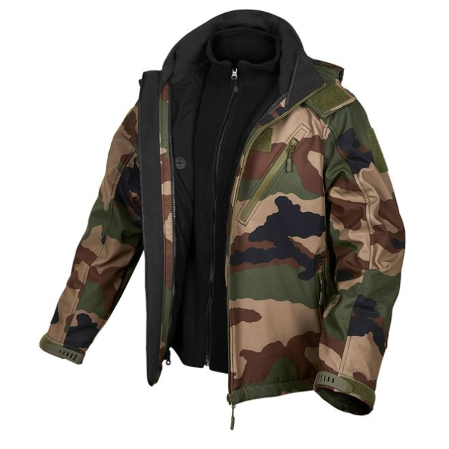 Elite 3-in-1 CE camo tactical softshell jacket - Ares