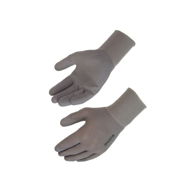 Polyamide gloves with gray polyurethane coating - Singer Safety