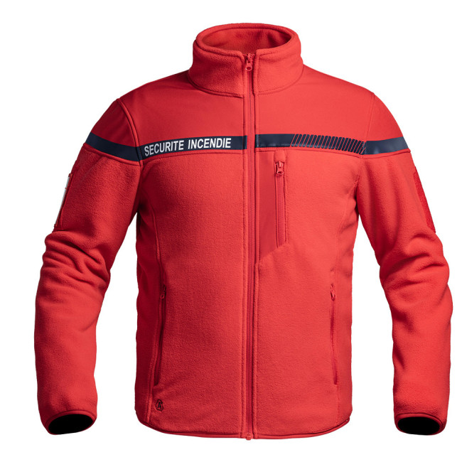 Red Secu-one fire safety fleece jacket A10